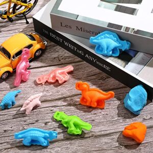 12 Pieces Play Dough Tools Dinosaur Plastic Molds Kits Colorful Dough Toys Set Dinosaur World Dough Set for Play with Animals Presents Party Favors