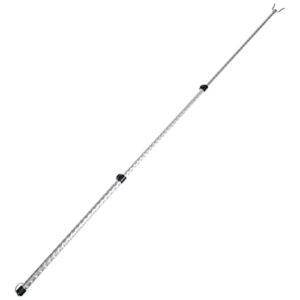 cabilock retractable clothesline prop telescopic handle clothing hook pole adjustable clothesline rod hanger silver