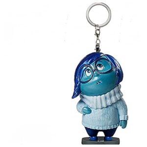 inside out sadness pvc key ring keychain figure figurine charm ornament