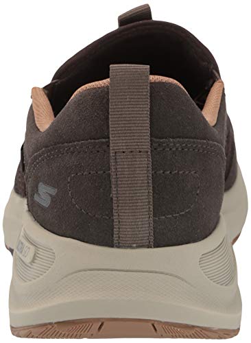 Skechers Men's Go Walk Outdoor-Athletic Slip-On Trail Hiking Shoes with Air Cooled Memory Foam Sneaker, Brown, 10 X-Wide