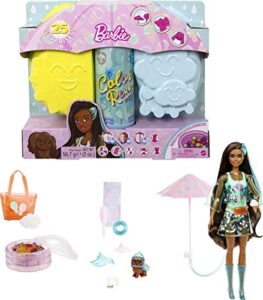 barbie color reveal doll with 7 surprises, color change and accessories, ice cream series, styles may vary​​