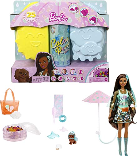 Barbie Color Reveal Doll with 7 Surprises, Color Change and Accessories, Ice Cream Series, styles may vary​​