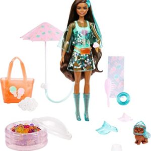 Barbie Color Reveal Doll with 7 Surprises, Color Change and Accessories, Ice Cream Series, styles may vary​​