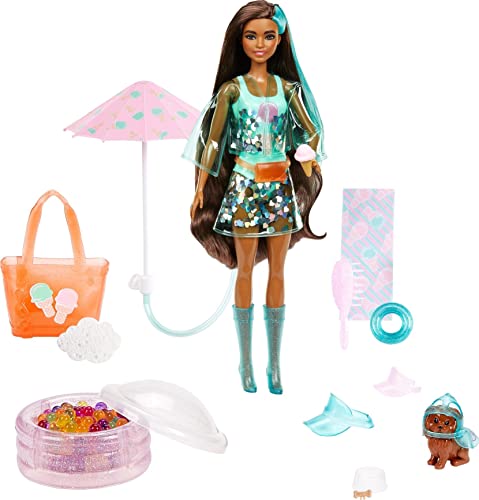 Barbie Color Reveal Doll with 7 Surprises, Color Change and Accessories, Ice Cream Series, styles may vary​​