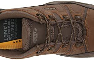 KEEN Men's Circadia Low Height Comfortable Waterproof Hiking Shoes, Shitake/Brindle, 14 Wide