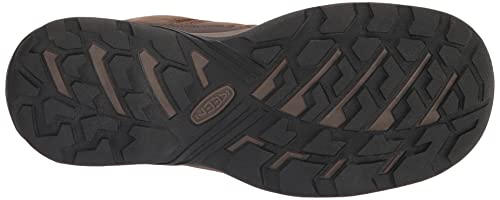 KEEN Men's Circadia Low Height Comfortable Waterproof Hiking Shoes, Shitake/Brindle, 14 Wide