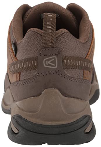 KEEN Men's Circadia Low Height Comfortable Waterproof Hiking Shoes, Shitake/Brindle, 14 Wide