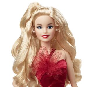 Barbie Signature 2022 Holiday Doll (Blonde Hair), 6 Years and Up., HBY03