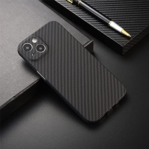 TIMECAT Ultra Slim Case for Apple iPhone 13 Mini, Real Aramid Fiber Protective Cover, Soft Touch Sturdy Durable Carbon Bumper Case (for iPhone 13 Mini, Black)