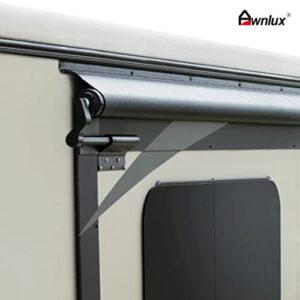 Awnlux Black Modular Slide Topper Awning Slide Out Protection for RVs, Travel Trailers, 5th Wheels, and Motorhomes -5'6" (5'1" Fabric)