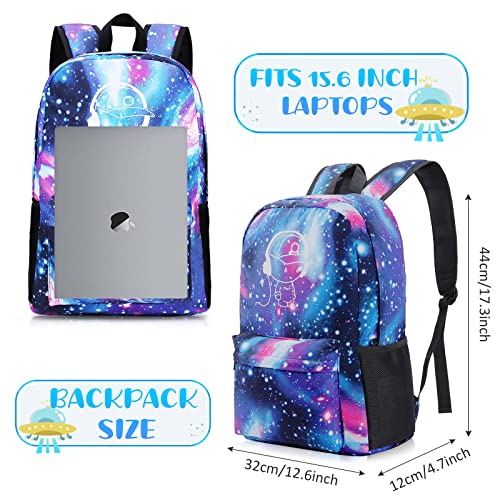 SAMIT Anime Luminous Backpack with Pencil Case for Teen Boys and Girls,College School Daypack Lightweight Laptop Bag