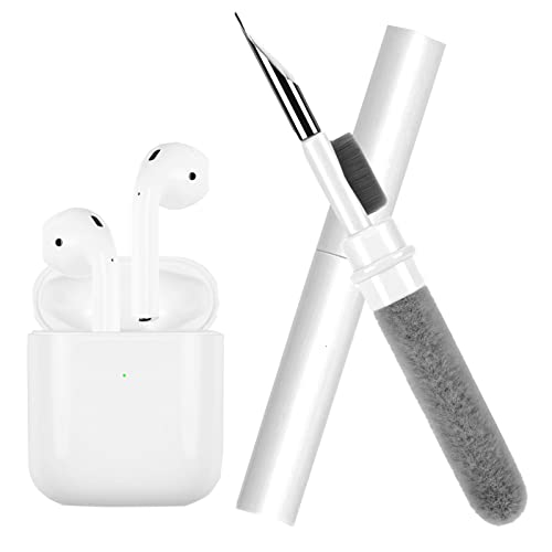 Cleaner Kit for Airpods Pro 1 2 3 & Headphones Earbuds and Case, Revolutionary Cleaning Pen for Bluetooth Earphones & Headphones Case Cleaning Tools with Soft Brush (White)