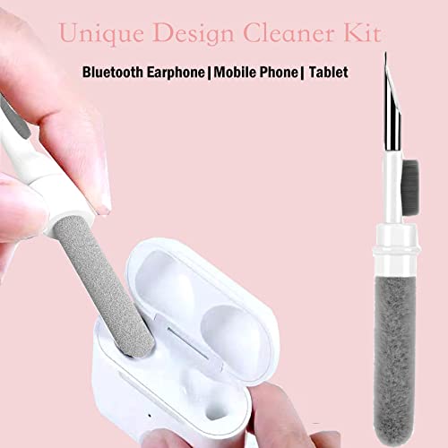 Cleaner Kit for Airpods Pro 1 2 3 & Headphones Earbuds and Case, Revolutionary Cleaning Pen for Bluetooth Earphones & Headphones Case Cleaning Tools with Soft Brush (White)