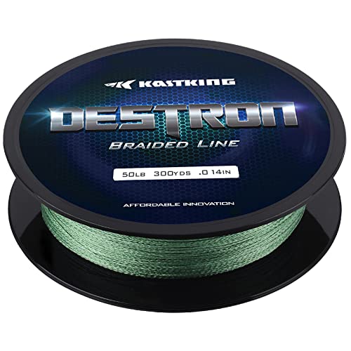 KastKing Destron Braided Fishing Line, Moss Green , 150 yds-6lb-0.11mm