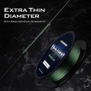 KastKing Destron Braided Fishing Line, Moss Green , 150 yds-6lb-0.11mm