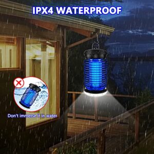 Bug Zapper Outdoor, Mosquito Zapper with LED Light, Fly Zapper Outdoor Indoor, Insect Zapper Electric Fly Traps, Plug in Mosquito Killer for Patio Yard