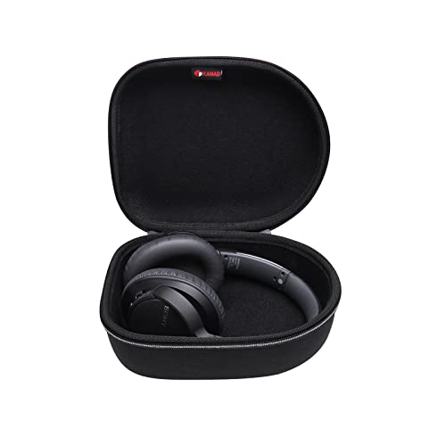 XANAD Black Headphone Case Travel Storage Bag for Sony, Audio-Technica, Xo Vision, Behringer, Beats, Photive, Philips, Bose, Maxell, Panasonic (Only Case)