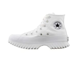 converse chuck taylor all star lugged 2.0 unisex, white/egret/black, 10 us women/8 us men