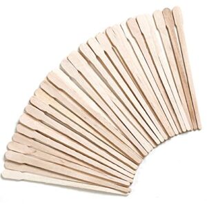 Wooden Wax Sticks - HOOMBOOM 300 Pcs Waxing Sticks - 4 Style Assorted Wooden Wax Sticks - For Body Legs Face Eyebrow Waxing Applicator Spatulas for Hair Removal or Wood Craft Sticks