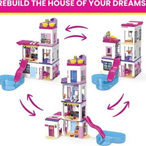 MEGA Barbie Color Reveal Building Toy Playset For Kids, Dreamhouse With 545 Pieces, 30+ Surprises, 5 Micro-Dolls, Accessories and Furniture