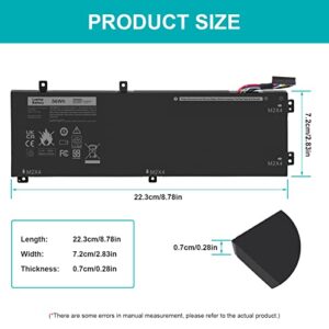 HIGH QUALITY FUTUREBATT FUTUREBATT H5H20 Laptop Battery Compatible with Dell XPS 15 9550/9560/9570, Precision 5530/5520/ M5520/ 62MJV/ M7R96/5D91C/ 05D91C Series 11.4V 56Wh