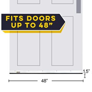 Xcluder 48" Low-Profile Door Sweep, Aluminum – Seals Out Animals, Enhanced Weather Sealing, Easy to Install; Door Seal Guard; Chew Proof