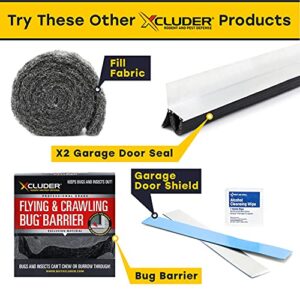 Xcluder 48" Low-Profile Door Sweep, Aluminum – Seals Out Animals, Enhanced Weather Sealing, Easy to Install; Door Seal Guard; Chew Proof