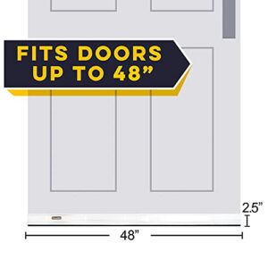 Xcluder 48" Versa-Line Door Sweep, Mill Aluminum Finish – Seals Out Animals, Easy to Install, Maximum Adjustability; Under-Door Seal; Chew Proof