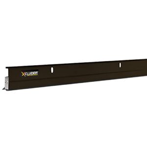 xcluder 48” standard door sweep, dark bronze seals out animals, enhanced weather sealing, easy to install chew proof