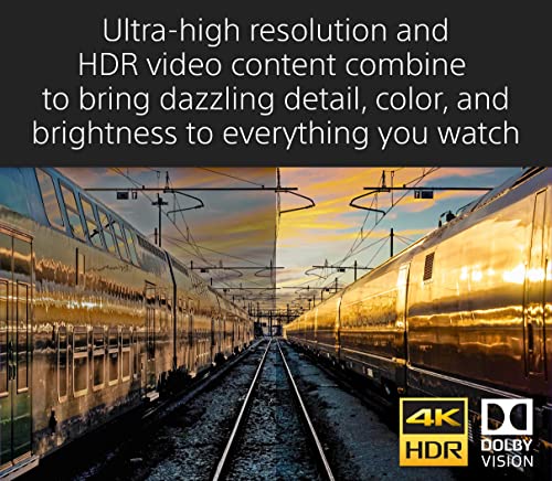 Sony 55 Inch 4K Ultra HD TV X80K Series: LED Smart Google TV with Dolby Vision HDR KD55X80K- Latest Model, Black