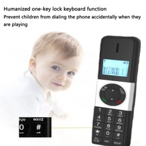 NUFR Corded Phone, Corded/Cordless Phone with Answering Machine,Dual Caller ID/Call Waiting, for Small Business/Home, Black-Cordless