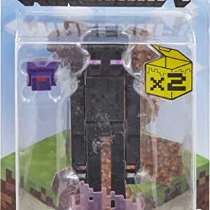 Mattel Minecraft Craft-A-Block Enderman Figure, Authentic Pixelated Video-Game Characters, Action Toy to Create, Explore and Survive, Collectible Gift for Fans Age 6 Years and Older