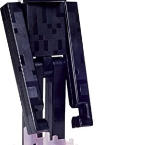 Mattel Minecraft Craft-A-Block Enderman Figure, Authentic Pixelated Video-Game Characters, Action Toy to Create, Explore and Survive, Collectible Gift for Fans Age 6 Years and Older