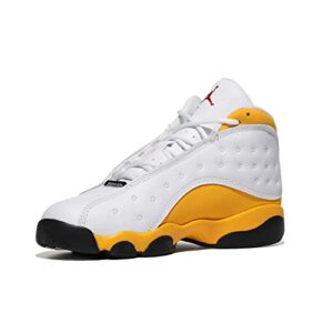 jordan boy's 13 retro (little kid) white/university red/del sol/black 2 little kid m