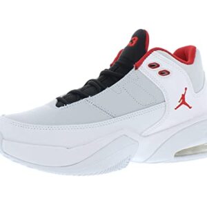 Jordan Boy's Max Aura 3 (Big Kid) White/University Red/Pure Platinum/Black 4 Big Kid M