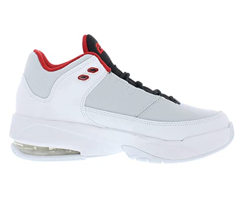 Jordan Boy's Max Aura 3 (Big Kid) White/University Red/Pure Platinum/Black 4 Big Kid M