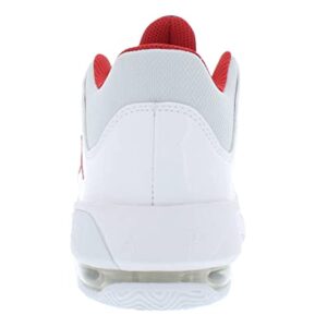 Jordan Boy's Max Aura 3 (Big Kid) White/University Red/Pure Platinum/Black 4 Big Kid M