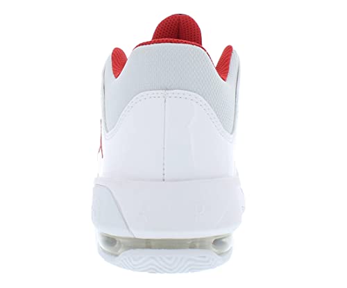 Jordan Boy's Max Aura 3 (Big Kid) White/University Red/Pure Platinum/Black 4 Big Kid M