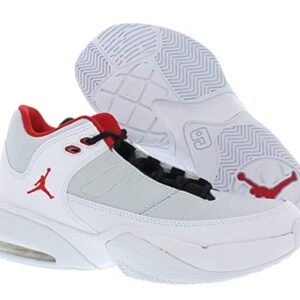 Jordan Boy's Max Aura 3 (Big Kid) White/University Red/Pure Platinum/Black 4 Big Kid M