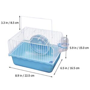 Outdoor Toys Small Animals Bed Supplies 1PC Hamster Cage Portable Practical Multifunctional Pets House Villa Cage for Chinchilla Hamster Blue Outdoor Playset