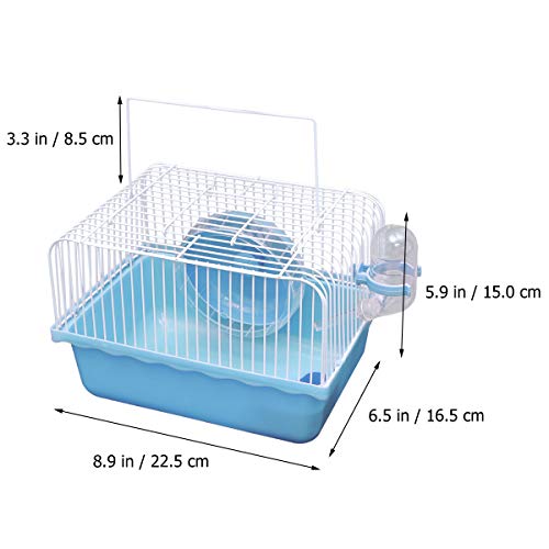 Outdoor Toys Small Animals Bed Supplies 1PC Hamster Cage Portable Practical Multifunctional Pets House Villa Cage for Chinchilla Hamster Blue Outdoor Playset