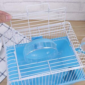 Outdoor Toys Small Animals Bed Supplies 1PC Hamster Cage Portable Practical Multifunctional Pets House Villa Cage for Chinchilla Hamster Blue Outdoor Playset