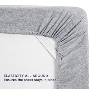 Bedsure Deep Pocket Queen Sheet Set - Ultra Soft Cationic Dyed Air Mattress Sheets, Fits Mattresses Up to 21" Thick, Breathable Luxury Hotel Bed Sheets - 4 Pieces Bedding Sheets & Pillowcases, Grey