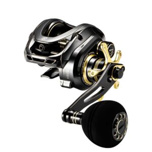 doviello gka300 baitcaster reels right hand 9+1bb 9kg/20lb drag deep spool baitcasting reel for bass trout single handle 6.4 gear ratio bait clicker fishing reels