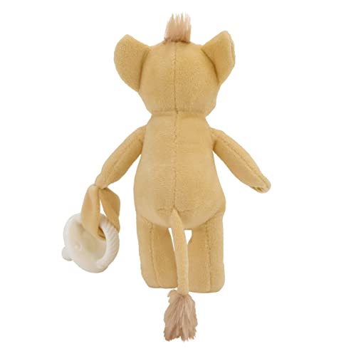 Disney Lion King Simba Tan Super Soft Plush Pacifier Buddy