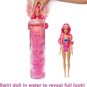 Barbie Color Reveal Doll & Accessories For 3 years and up Neon Tie-Dye Series, 7 Surprises, 1 Barbie Doll (Styles May Vary)