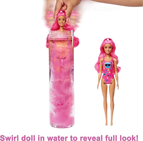 Barbie Color Reveal Doll & Accessories For 3 years and up Neon Tie-Dye Series, 7 Surprises, 1 Barbie Doll (Styles May Vary)