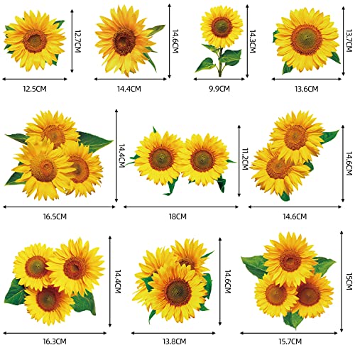 30 Pieces Sunflower Hanging Swirls Decorations Sunflower Party Supplies Sun Flowers Party Foil Swirls Ceiling Wall Decor for Sunflower Themed Party Baby Shower Birthday Party Favor Supplies