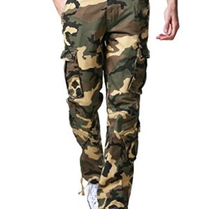 Match Men's Wild Cargo Pants(28,Khaki camo)