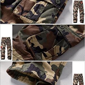 Match Men's Wild Cargo Pants(28,Khaki camo)